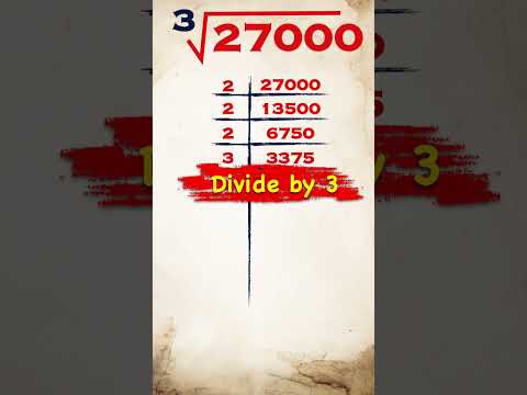 Cube root of 27000 / 27000 ka ghanmul / #maths #shorts #cuberoot #mathsshorts