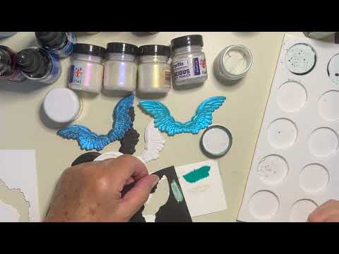 Experiment into Mixed Media with IndigoBlu Luscious Powders