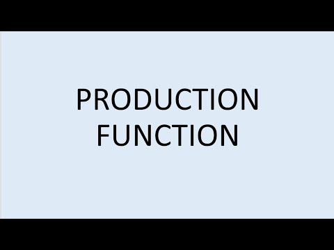Production Function - Microeconomics - Meaning and Formulas
