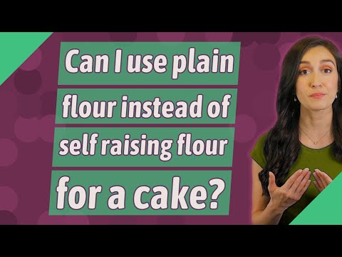 Can I use plain flour instead of self raising flour for a cake?