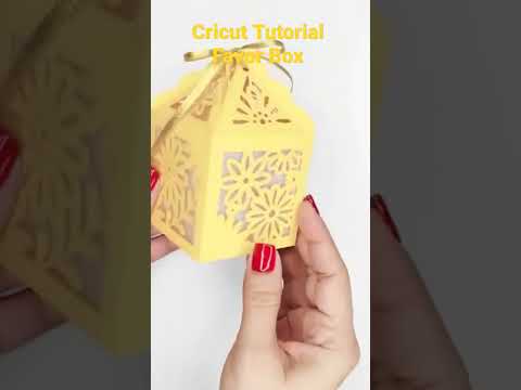 Cricut tutorial favor box template SVG cutting files paper crafts Cricut Maker Silhouette Cameo