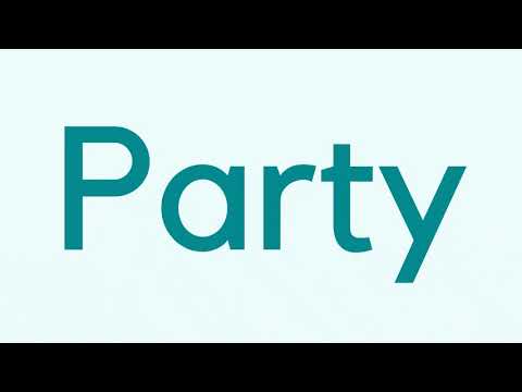 How to pronounce "Party"?