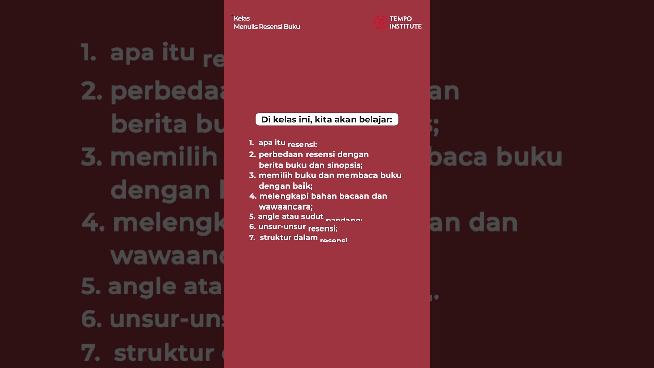 Menulis Resensi Buku
