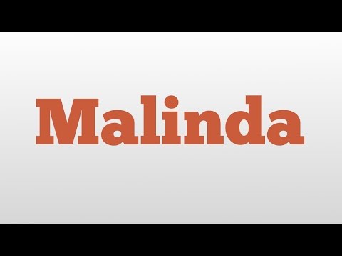 Malinda meaning and pronunciation