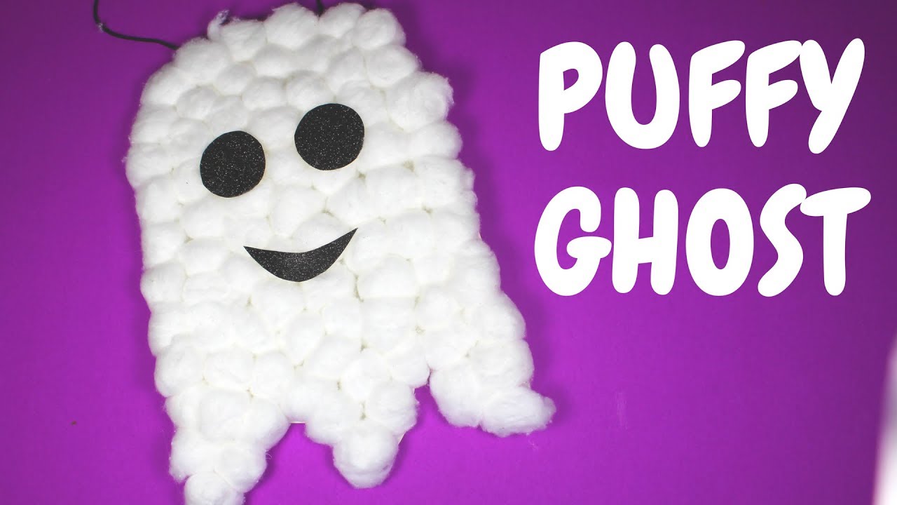 Puffy Ghost Halloween Craft | Halloween Crafts for Kids