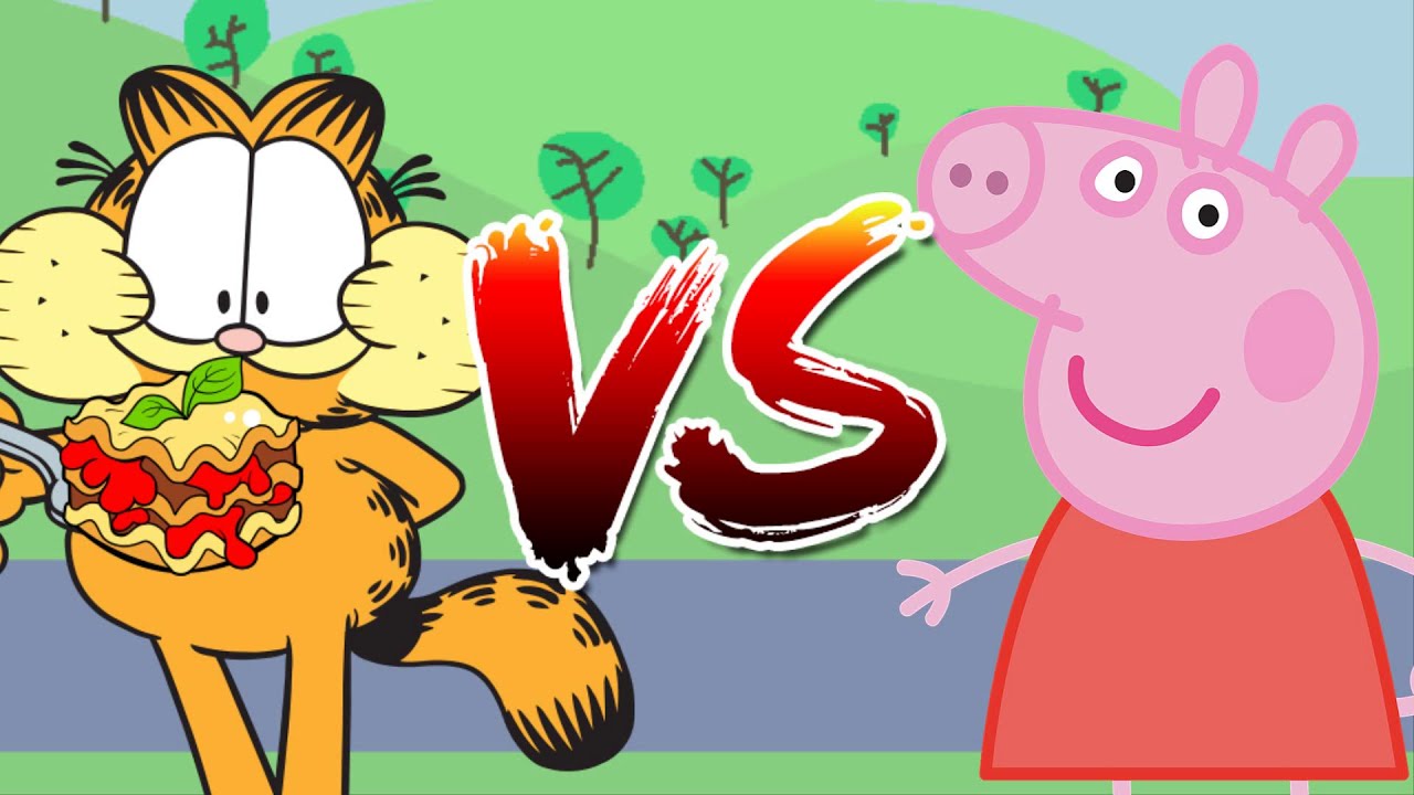 M.U.G.E.N. BATTLES | Garfield vs Peppa Pig