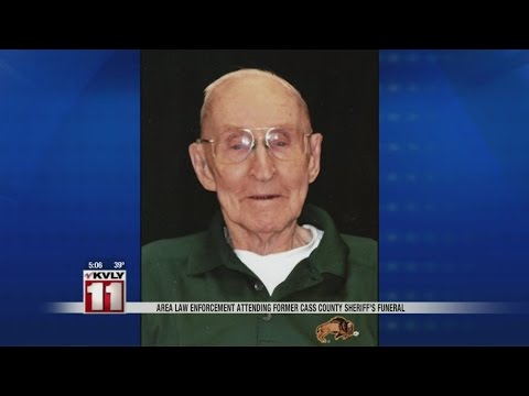 Area law enforcement attending former Cass County Sheriff's funeral
