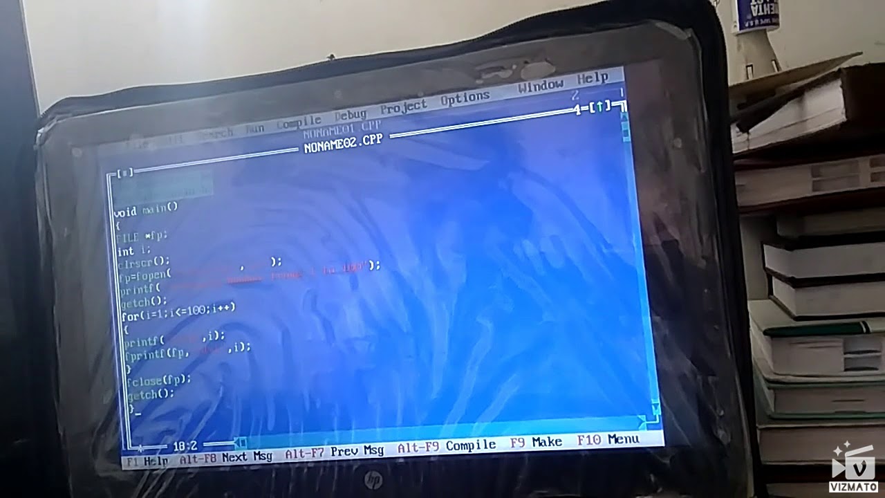 C program 1 to 100 print file using file pointer