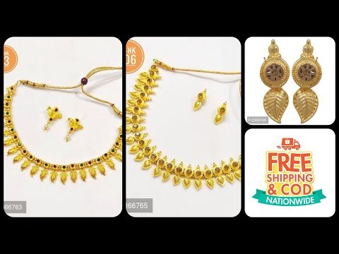 Rs.328 Antique Gold Plated Necklace Sets | Online Buying Options Including Free COD and Shipping