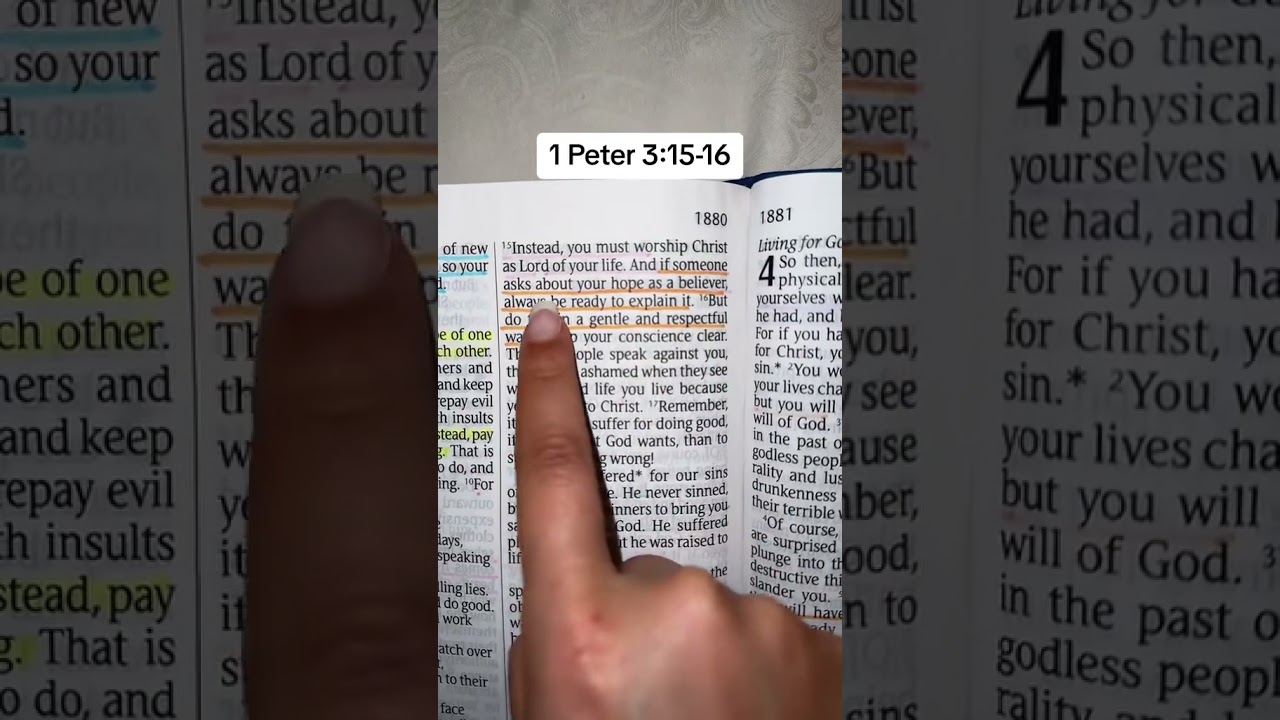 Witness | 1 Peter 3:15-16 #bible #bibleverse #psalm #psalm91 #psalms91 #psalm23 #psalms23