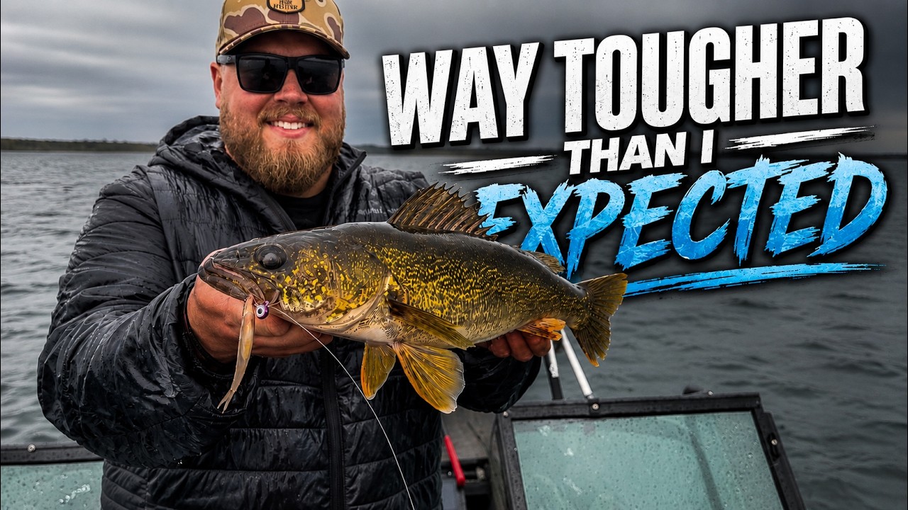 Pitching jigs for spring cold-front walleye