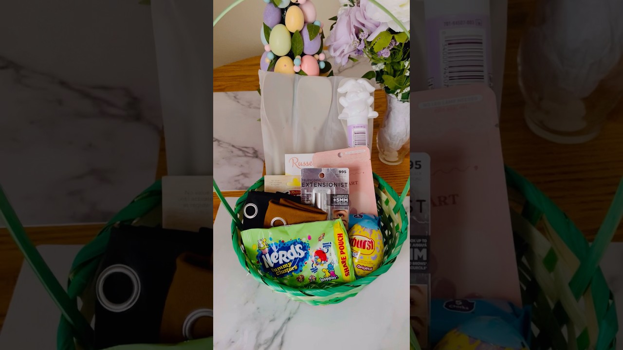 Make an Easter Basket With Me! ✝️🐣🧺 #shorts #easter #spring #basket