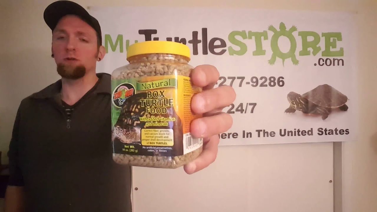 Zoo Med Natural Box Turtle Pellet food.