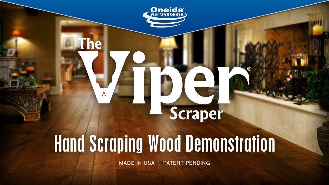 Viper Scraper - Hand Scraping Wood Demo