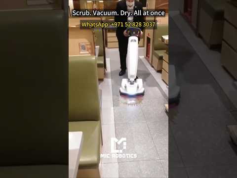 Cordless Floor Scrubber for Restaurants | Demo in Action