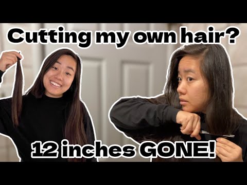 Cutting 12 Inches of My Own Hair and Donating it! - How to Donate DYED Hair!