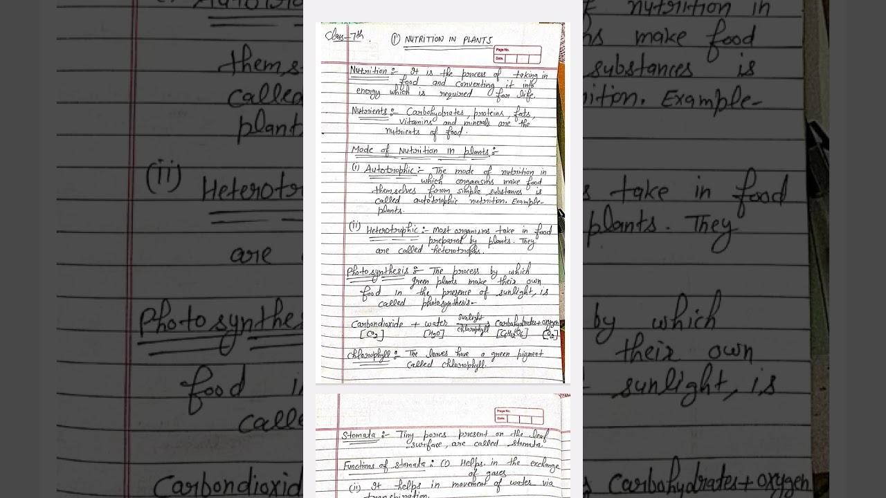 sci-class-7th,ch-1-notes(nutrition in plant)