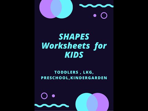 Daily Practice Shapes Worksheets for Kindergarten ,LKG ,UKG | Shapes Worksheets for 3 -5 years old