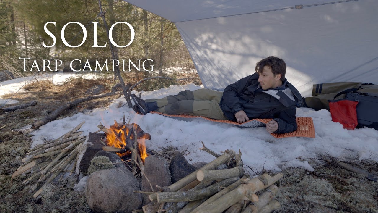 Solo Camping on Crown Land | Tarp Camp + Unreal Food