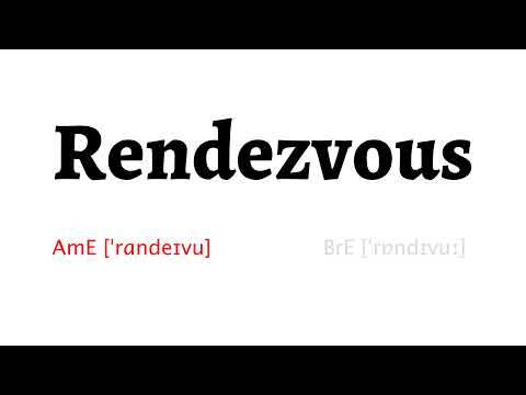 How to Pronounce rendezvous in American English and British Englishrendezvous