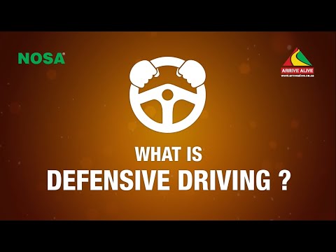 What is defensive driving?