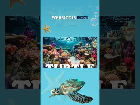 FREE ‼️ Blue Website Themed PowerPoint Template 🐢