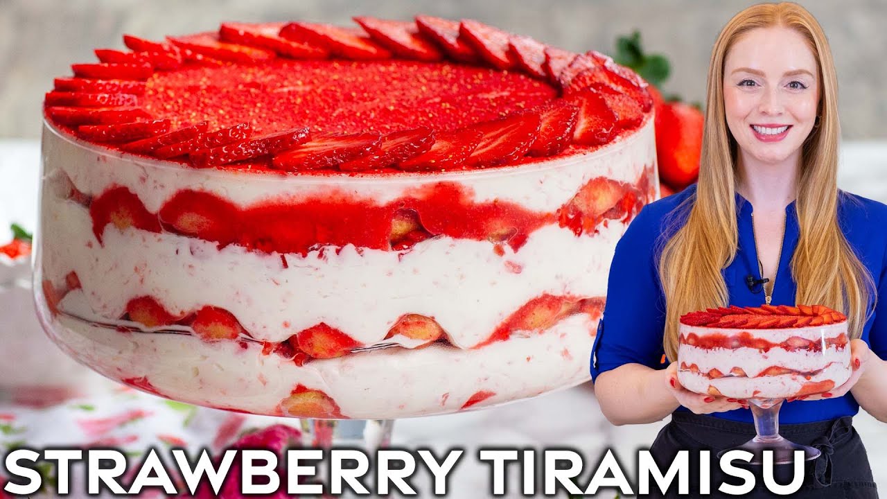 Easy Strawberry Tiramisu Recipe | No-Bake Dessert!