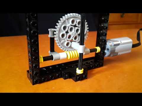 lego sliding worm gear scotch yoke mechanism