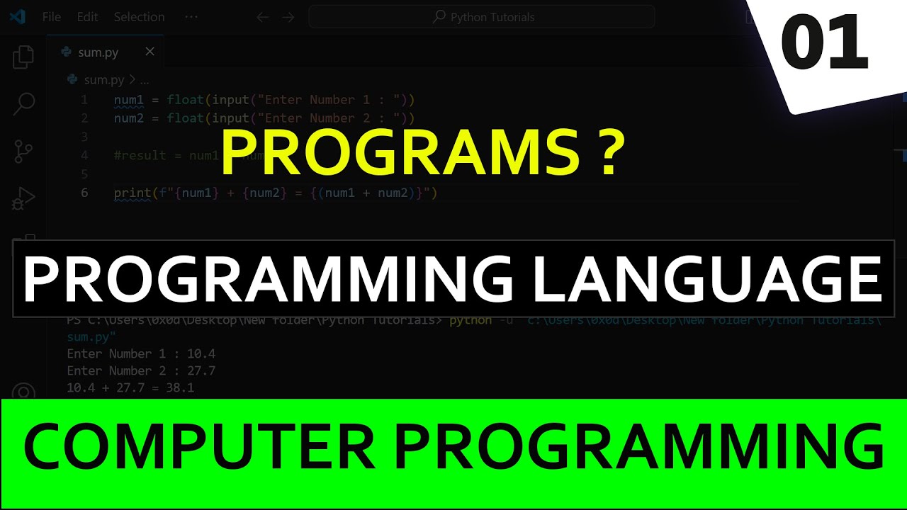 Introduction To Computer Programming | Programming Language