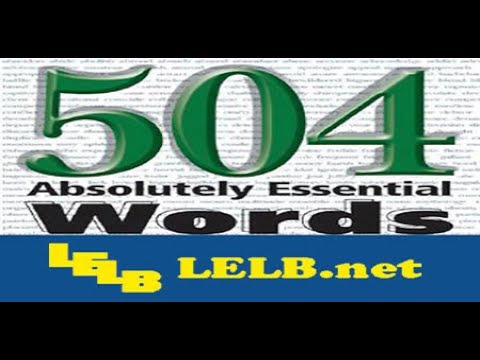 504 Absolutely Essential Words, Lesson 19 - LELB Society
