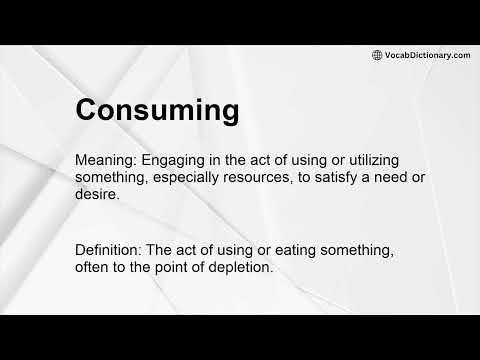 Consuming Meaning