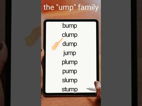 ⚡LEARN ENGLISH FAST|| WORD FAMILIES||THE "ump" FAMILY⚡