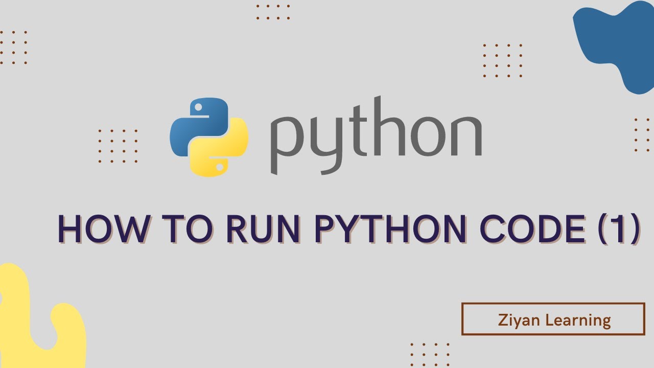 How to Run Python Code(1）| Data Analytics | Business Analytics