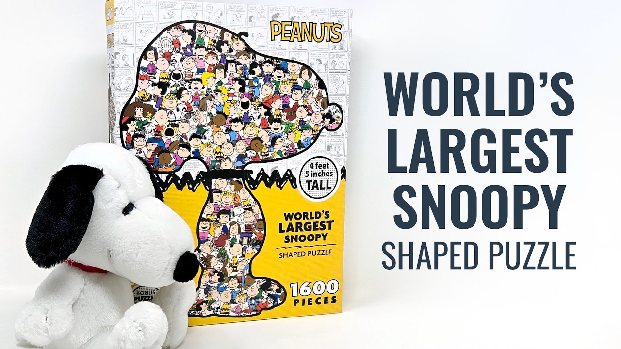World's Largest Snoopy-Shaped Puzzle! 1600 pieces and over 4' tall | CollectPeanuts.com