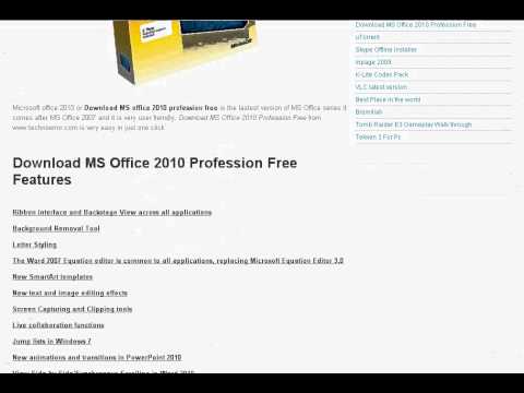 Download MS Office 2010 Professional free