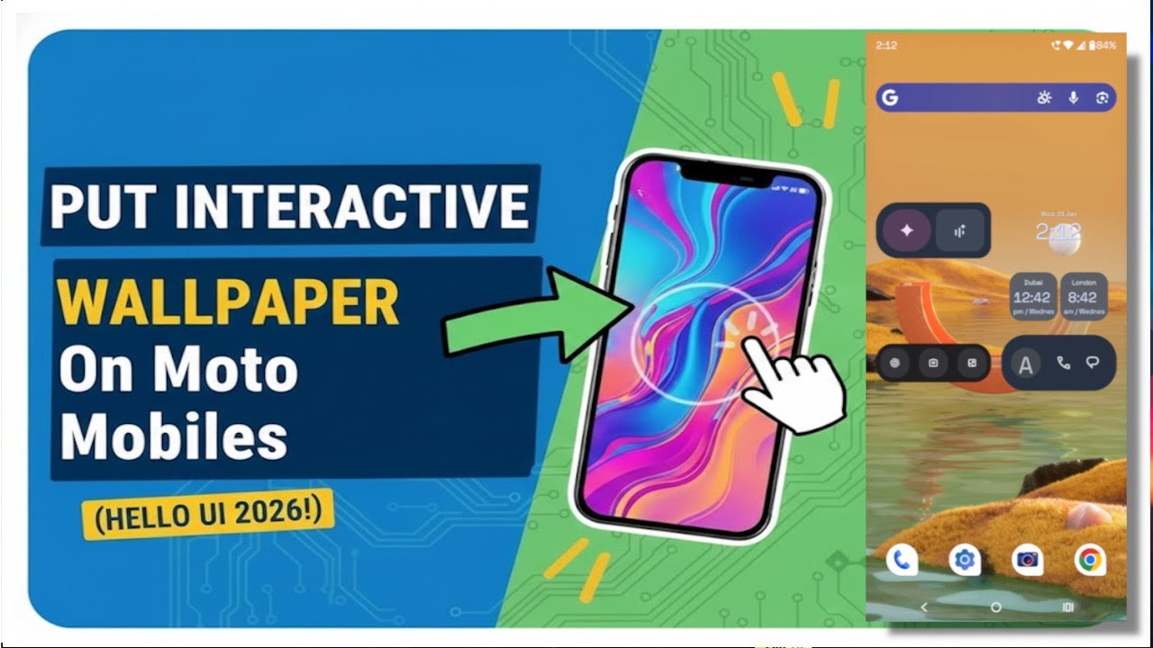 How To Put Interactive Wallpaper On Home Screen Moto Mobiles