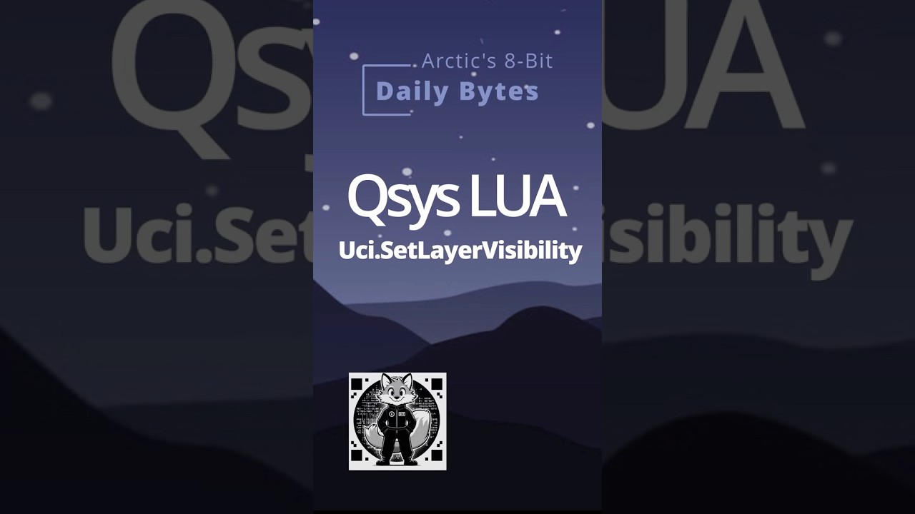 QSC Qsys Uci.SetLayerVisibility