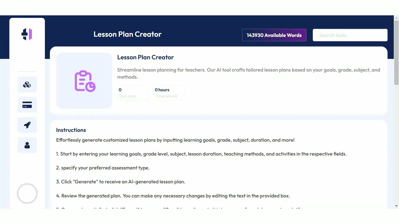 Revolutionize Your Teaching: AI-Powered Lesson Plan Creator Tool