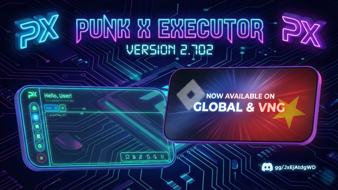 PUNK X v2.702 UPDATE! ⚡ (NO KEY) | Best Undetected Executor | Global & VNG Safe