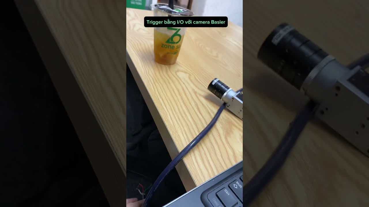Trigger basler camera with I/O signal use python #opencvpython #python #basler