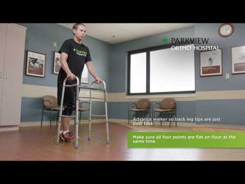 Using a Walker: Gait with Walker – Non Weight-Bearing