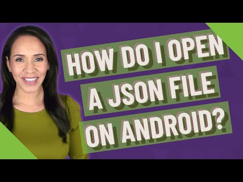 How do I open a JSON file on Android?