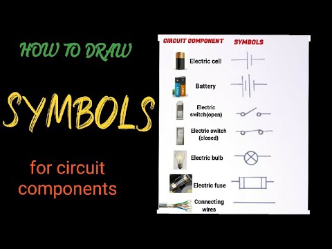 How to draw symbols for circuit components easily / electric components symbols