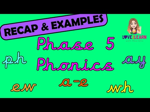 Phonics: Phase 5 RECAP of Sounds plus examples | Miss Ellis 💚