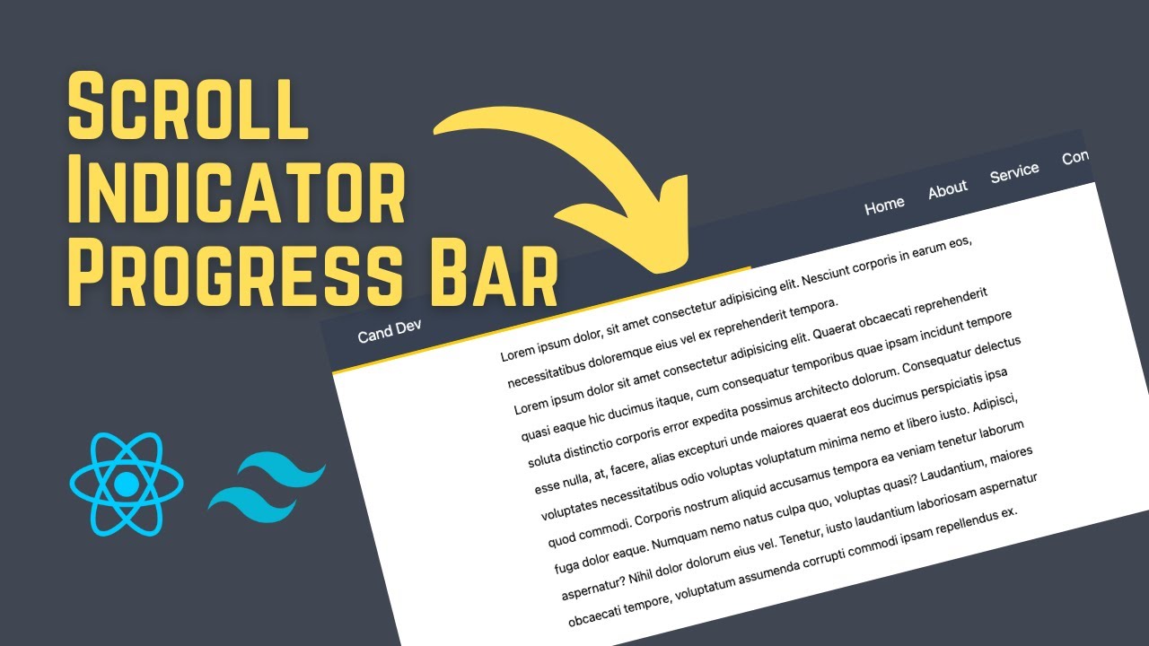 Create A Scroll Indicator Progress Bar In React & Tailwind CSS
