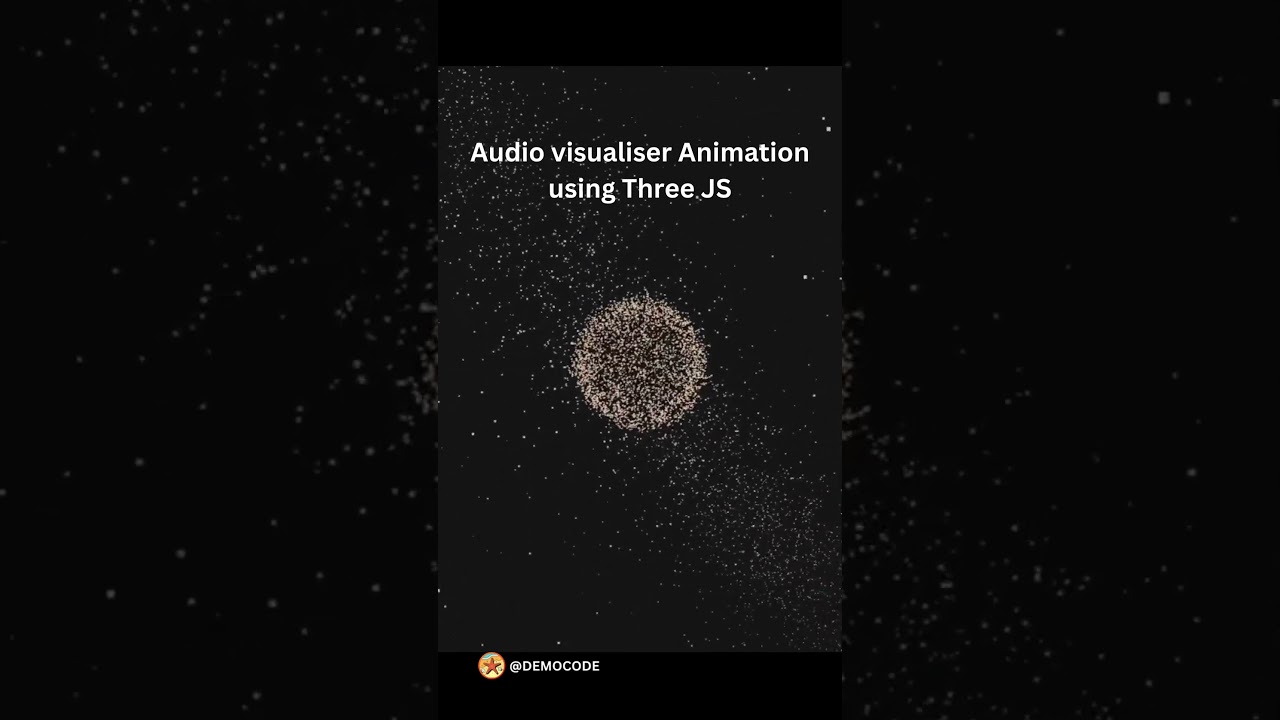 Audio visualiser Animation using Three JS || Audio visualiser Animation  || #animation #css #threejs