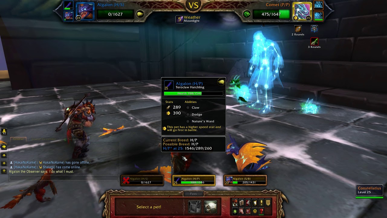 Algalon (par équipe de famille) - Combats de mascottes - World of ...