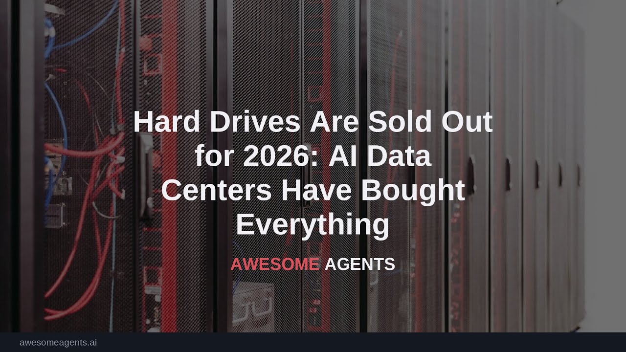 Hard Drives Are Sold Out for 2026: AI Data Centers Have Bought Everything