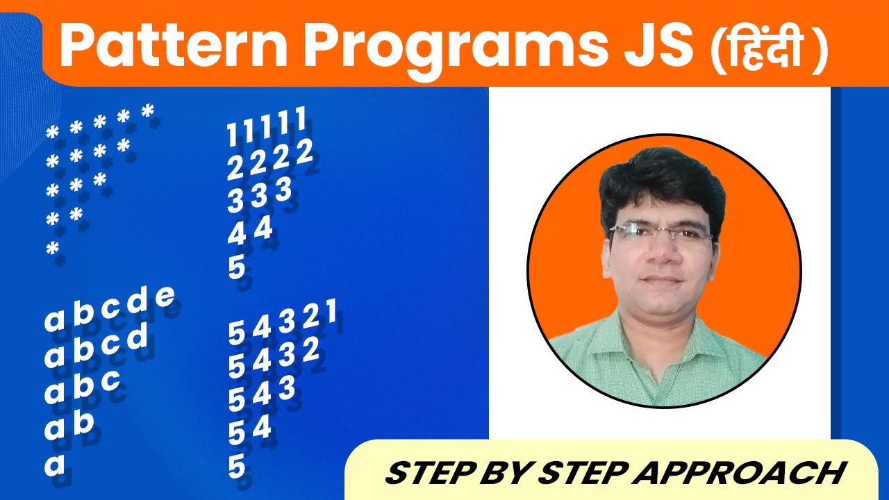 alphabet pattern program in JavaScript | design patterns