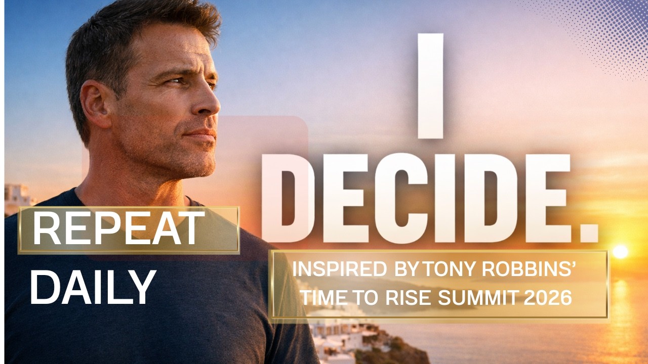 Watch Daily! I Decide. I Rise. | 2026 Identity Activation (Inspired by Tony Robbins)